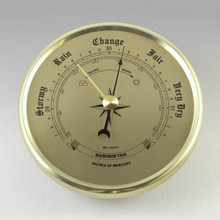 2 3/4 (72MM) gold Barometer Insert/Fit Up
