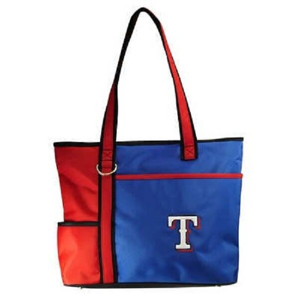 New MLB Carryall Gametime Tote Bag Purse Licensed TEXAS RANGERS ...