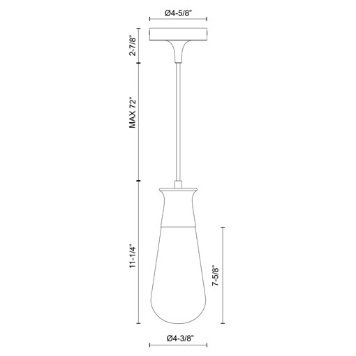 Marcel Pendant Light Chrome by Alora Mood