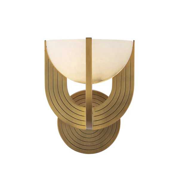 Collette 6" LED Wall/Vanity Light w/Alabaster Shade by Alora Lighting