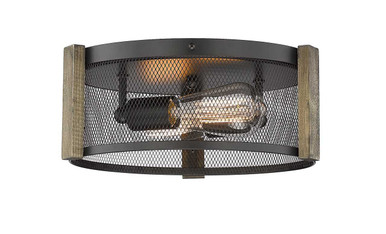 3-Light Multi-Finish Flush Mount by Mirage Lighting | The Lighting Shoppe