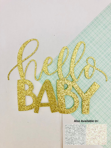 Hello Baby Cake Topper