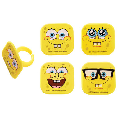 Spongebob Squarepants Rings (8pc)