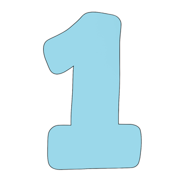 Chunky Number One Cutter (Multiple Sizes)