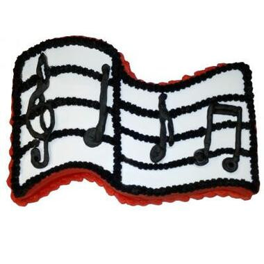 Musical Notes Cake Pan