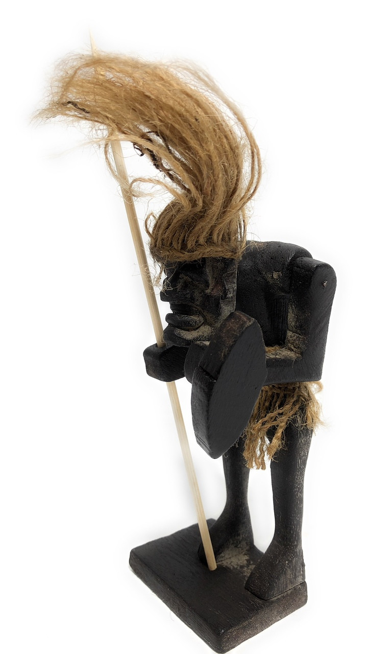 Warrior Crazy Primitive Tiki Dude 7" - Tribal Art | #lge24008 ...