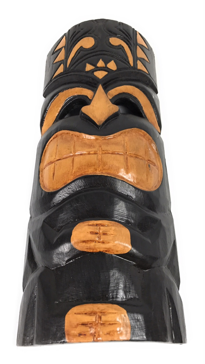 Laughing Tiki Mask 12" - Hand Carved Smiley Tiki | #bag1504830 ...