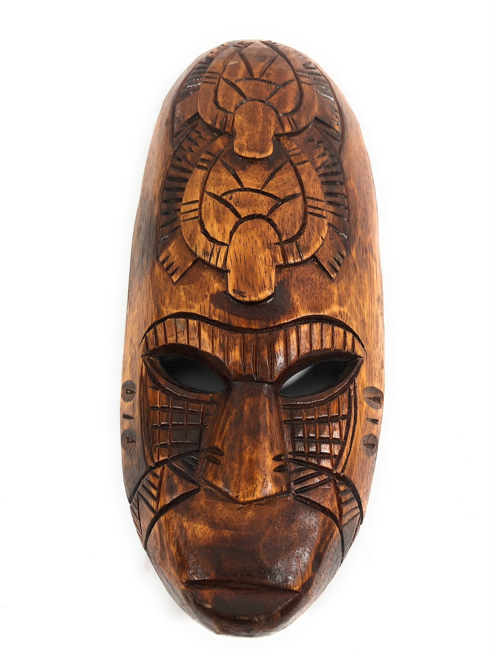 Fijian Tiki Mask 12" w/ 2 Turtles - Oceanic Art | #mdr1901130 ...