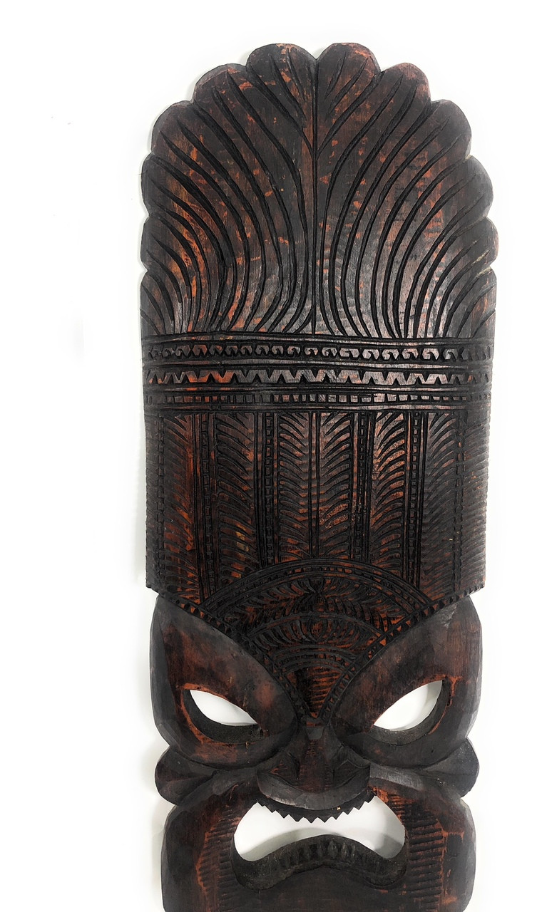 Premium Ku Tiki Mask 36" - Walnut Monkeypod Hand Carved | #rti201790w ...