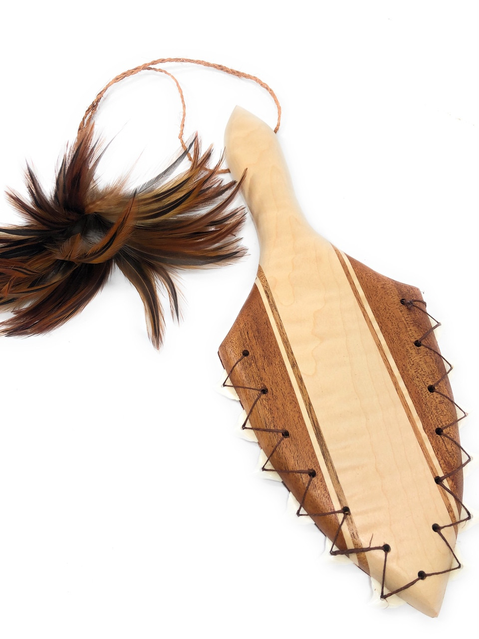 Traditional Leiomano 15 in Lei O Mano Koa & Maple Inlays - Hawaii | # ...