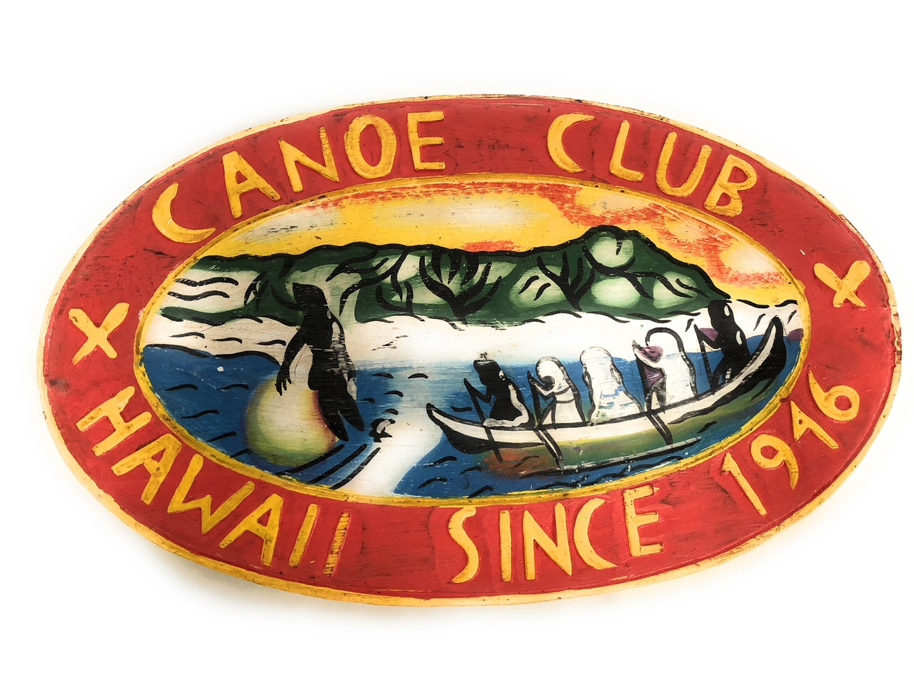 Canoe Club, Hawaii Since 1946 - 16 inch Replica Vintage Sign | # ...