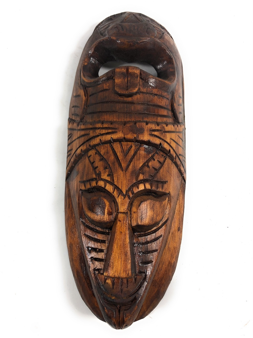 Fijian Tiki Mask 12" - 2 Deities Love & Strength | #mdr1900830 ...