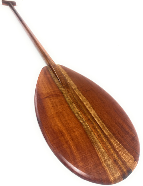 Curly Cuban Mahogany Outrigger Paddle 52 inch with T-Handle - Made In ...