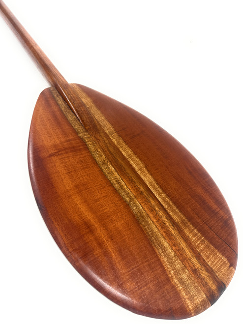 Curly Cuban Mahogany Outrigger Paddle 52 inch with T-Handle - Made In ...