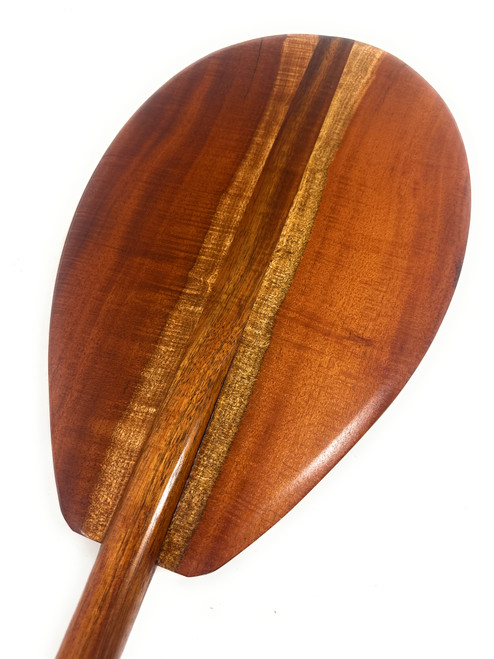 Curly Cuban Mahogany Outrigger Paddle 52 inch with T-Handle - Made In ...