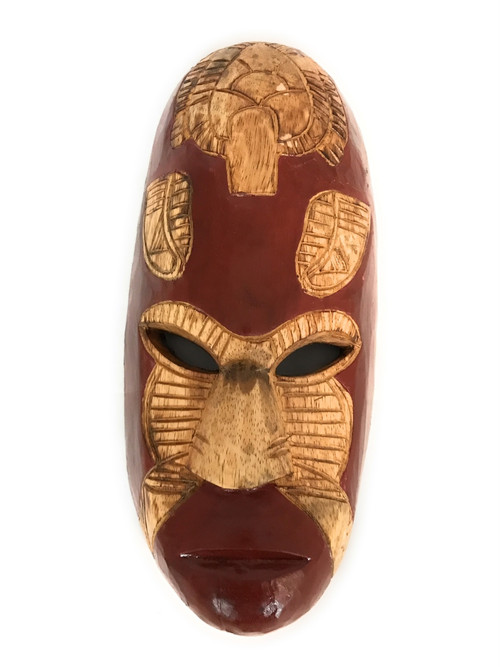 Fijian Tiki Mask w/ Carved Turtle - 12" Ocean Tiki Polynesian Art | # ...