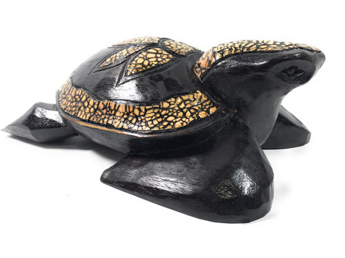 Hand Carved Turtle w/ Eggshells - Decorative 16" | #nmk2201540 ...