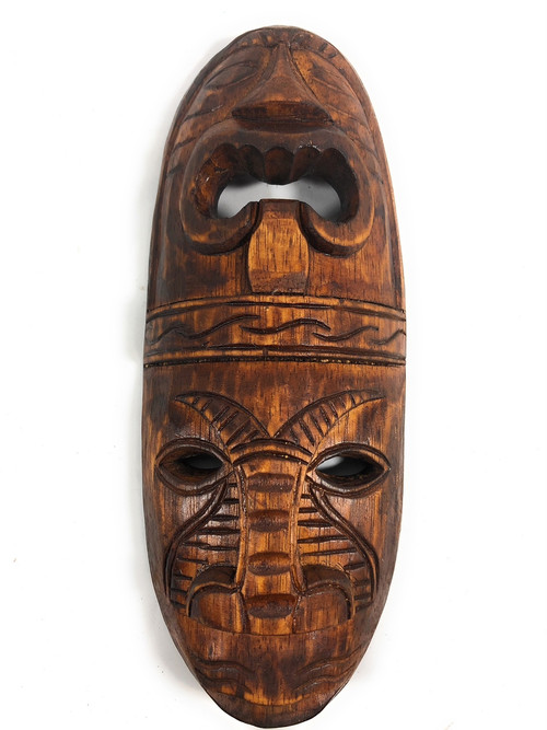 Fijian Tiki Mask 12" - 2 Deities Love & Long Life | #mdr1900130 ...