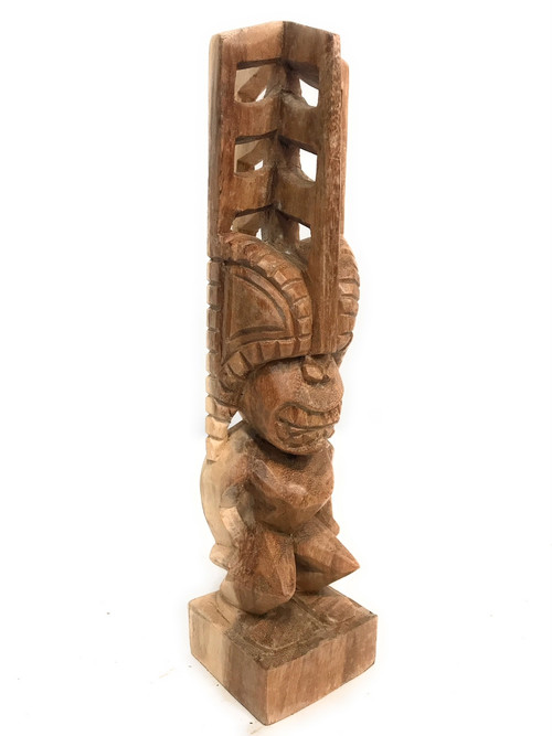 Tiki Akua 12" - Hawaii Museum Replica Natural - Hawaii Heritage | # ...