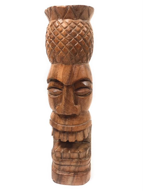 Pineapple Tiki Totem 8" Natural - Hawaiian Tiki Bar Decor | #yda1101220 ...