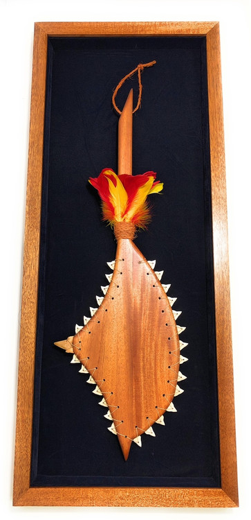 Koa Shadow box with Sledge Hammer 42 in X 18 in | #koasb12 - TikiMaster.com