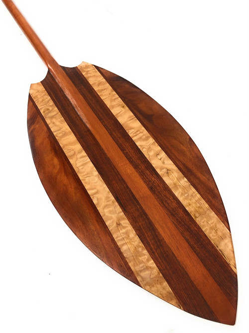 Extra Large Koa Canoe Outrigger Paddle 75 in with Inlays Steersman | # ...