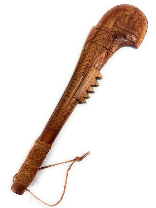 Fijian Ceremonial Artifact Hand Club 24 inch Tribal Carving Coconut ...