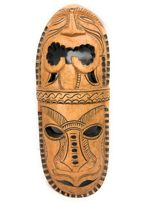 Fijian Mask Love & Strength 20 in with Carved Turtle | #mdrx011 ...