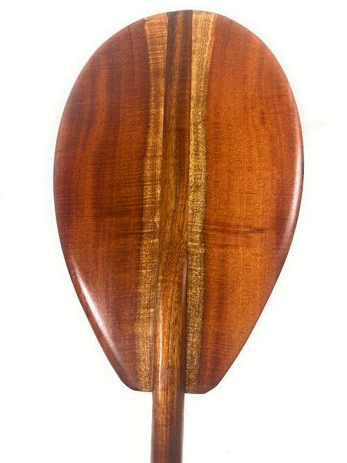 Curly Cuban Mahogany Outrigger Paddle 52 inch with T-Handle - Made In ...