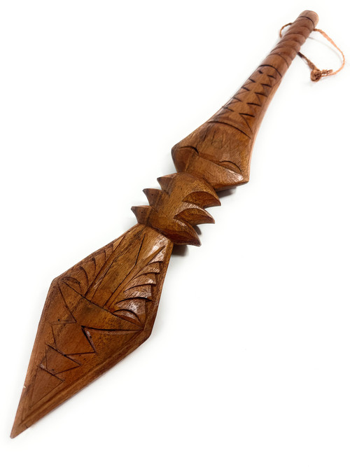 Intimidating Fijian Artifact Club 40 inch - Decorative Polynesian Art ...