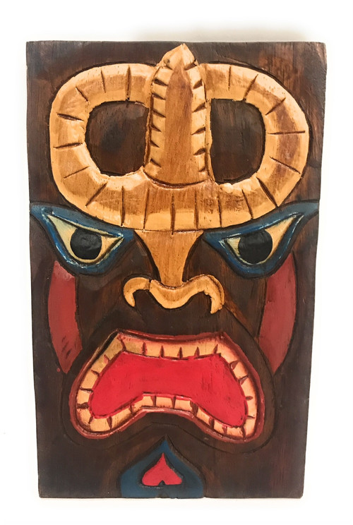Tiki Shield Mask 8" Plaque - Pop Art Culture | #dpt512620 - TikiMaster.com
