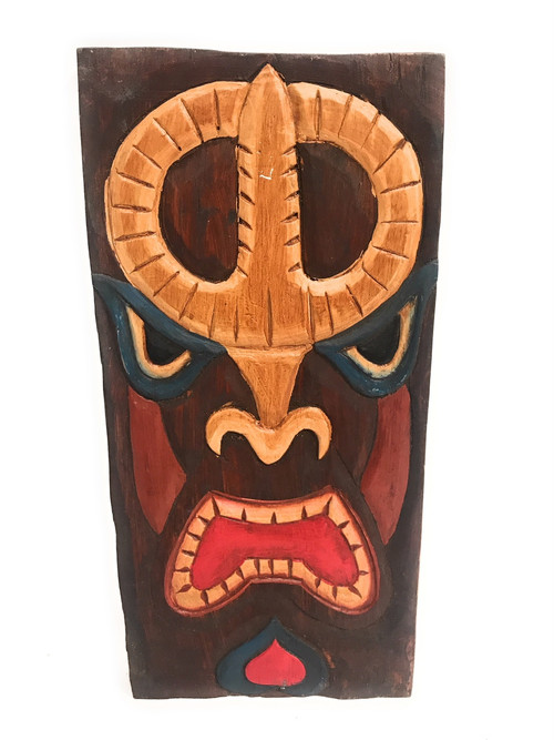 Tiki Shield Mask 12" Plaque - Pop Art Culture | #dpt512630 - TikiMaster.com