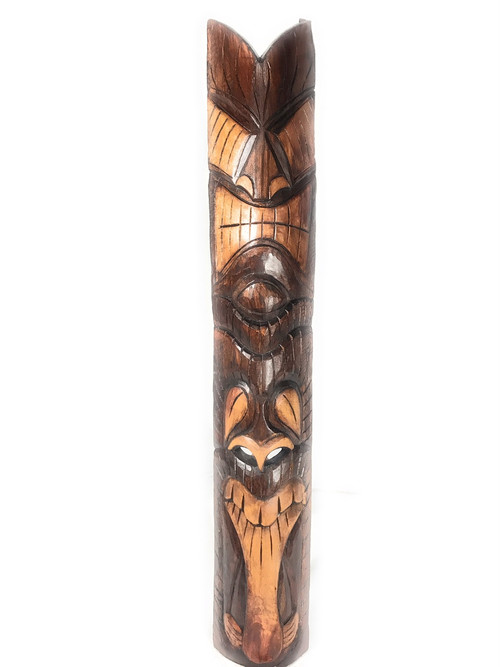 Smiley and Goofy Tiki Mask 40 inch - Hand Carved | #bag15037100 ...