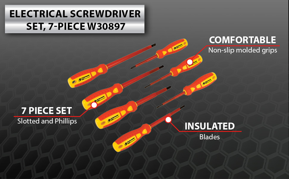 7 pc. Electrical Screwdriver Set