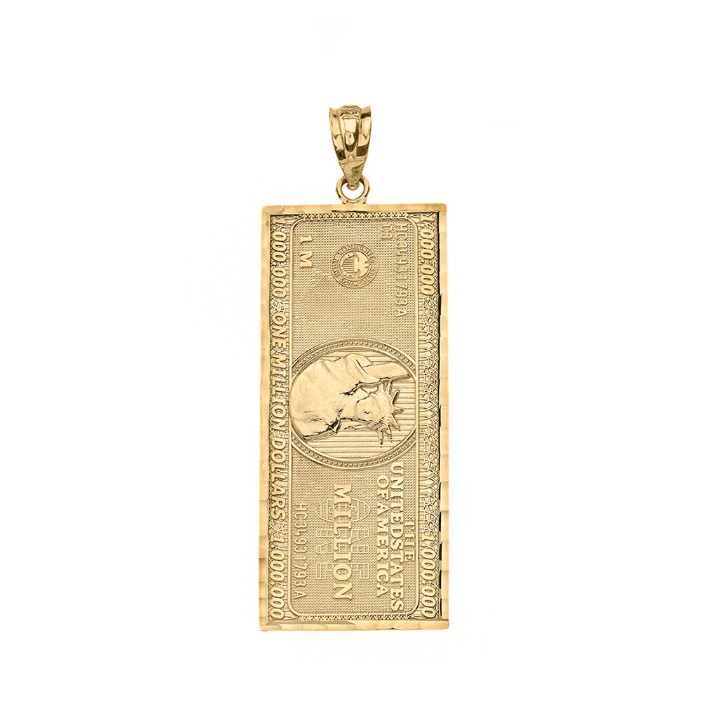 Gold Razor Blade Pendant Necklace | Razor Blade