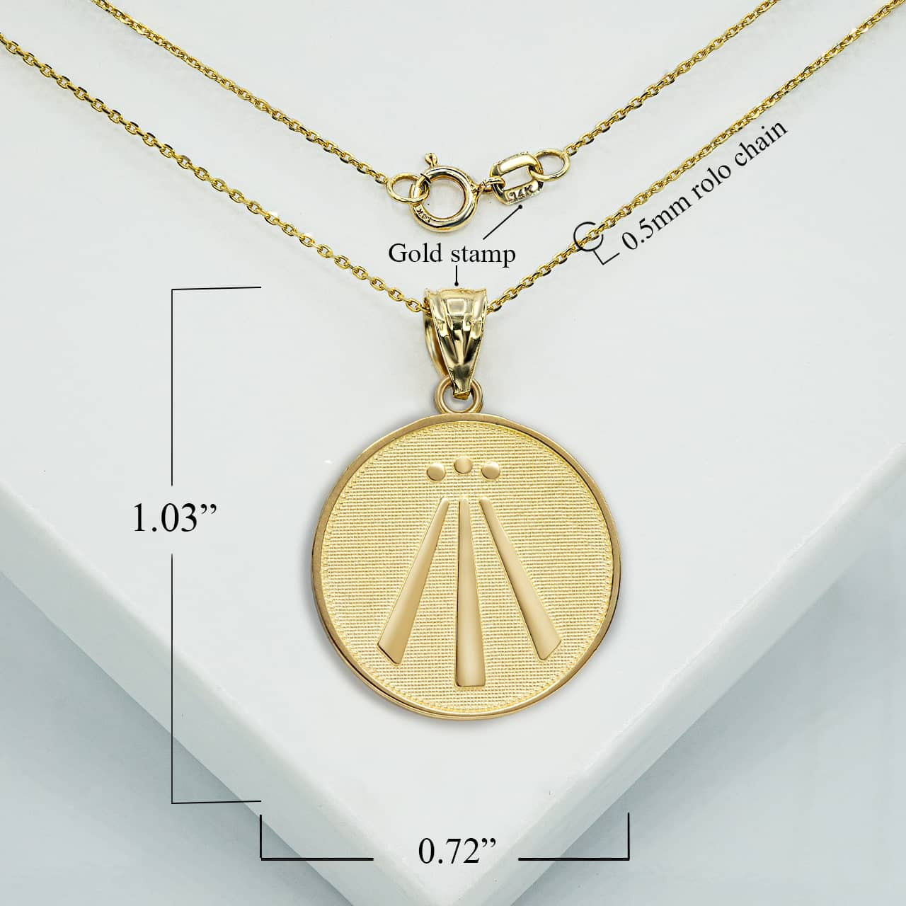 Gold Penguin Symbol of Luck Pendant Necklace | Factory Direct Jewelry