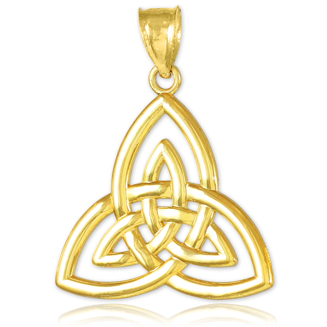 Round Gold Trinity Pendant