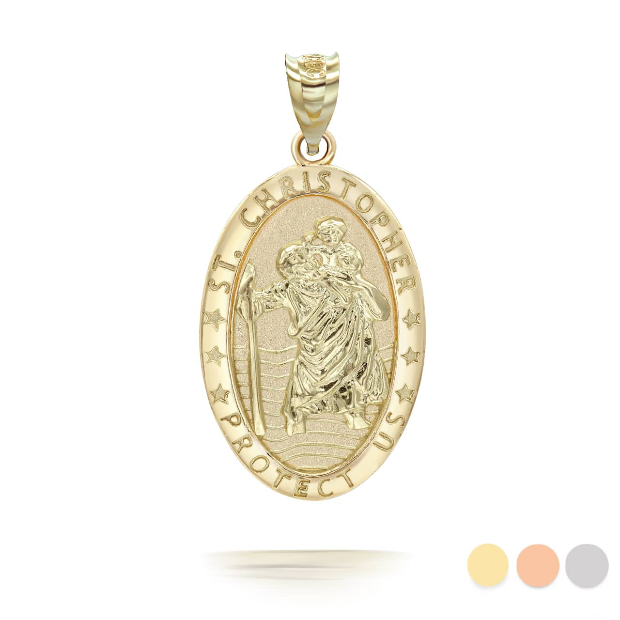 Gold Saint Christopher Necklace