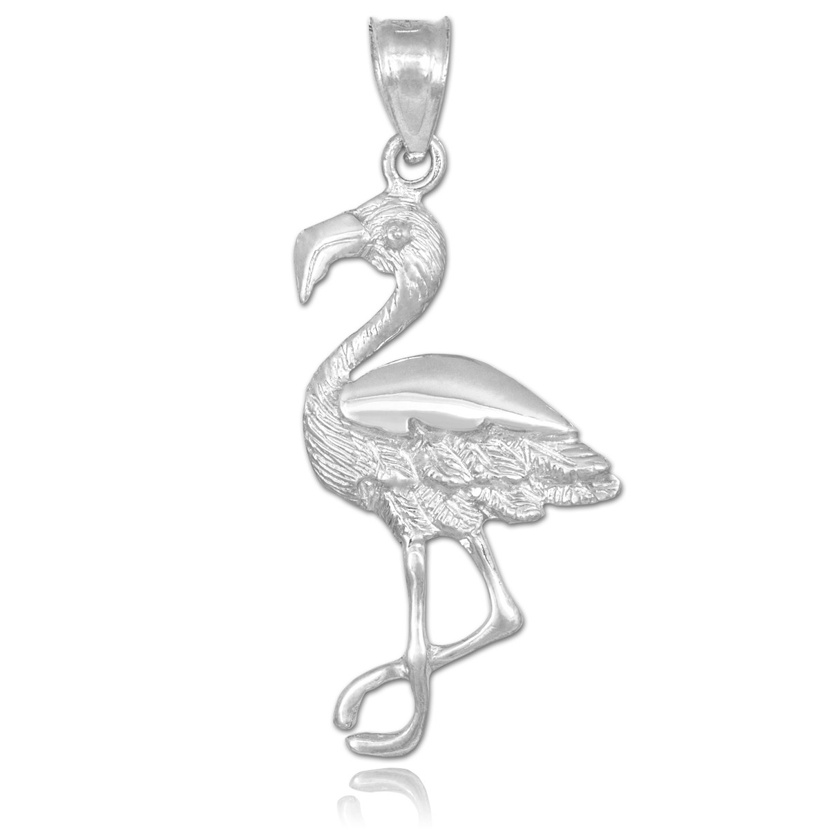 925 Sterling Silver Flamingo Pendant