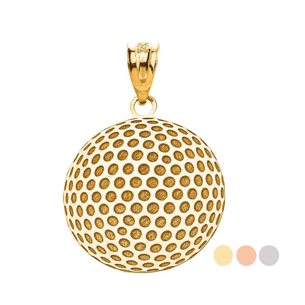 Personalized Engravable Gold Golf Ball Pendant Engraved with Your Name ...