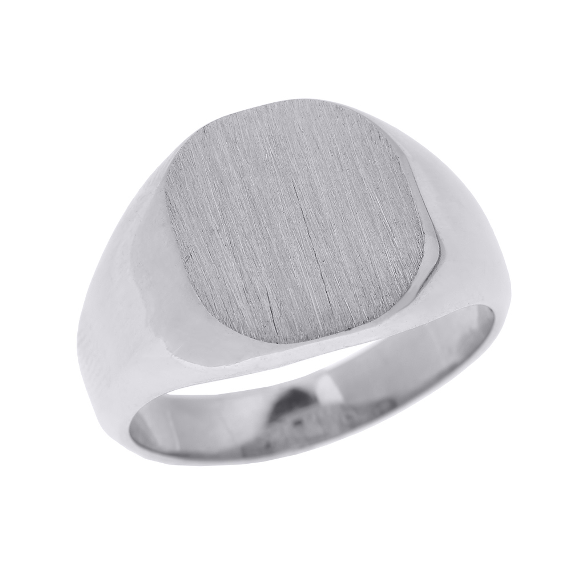Sterling Silver Engravable Men's Signet Ring
