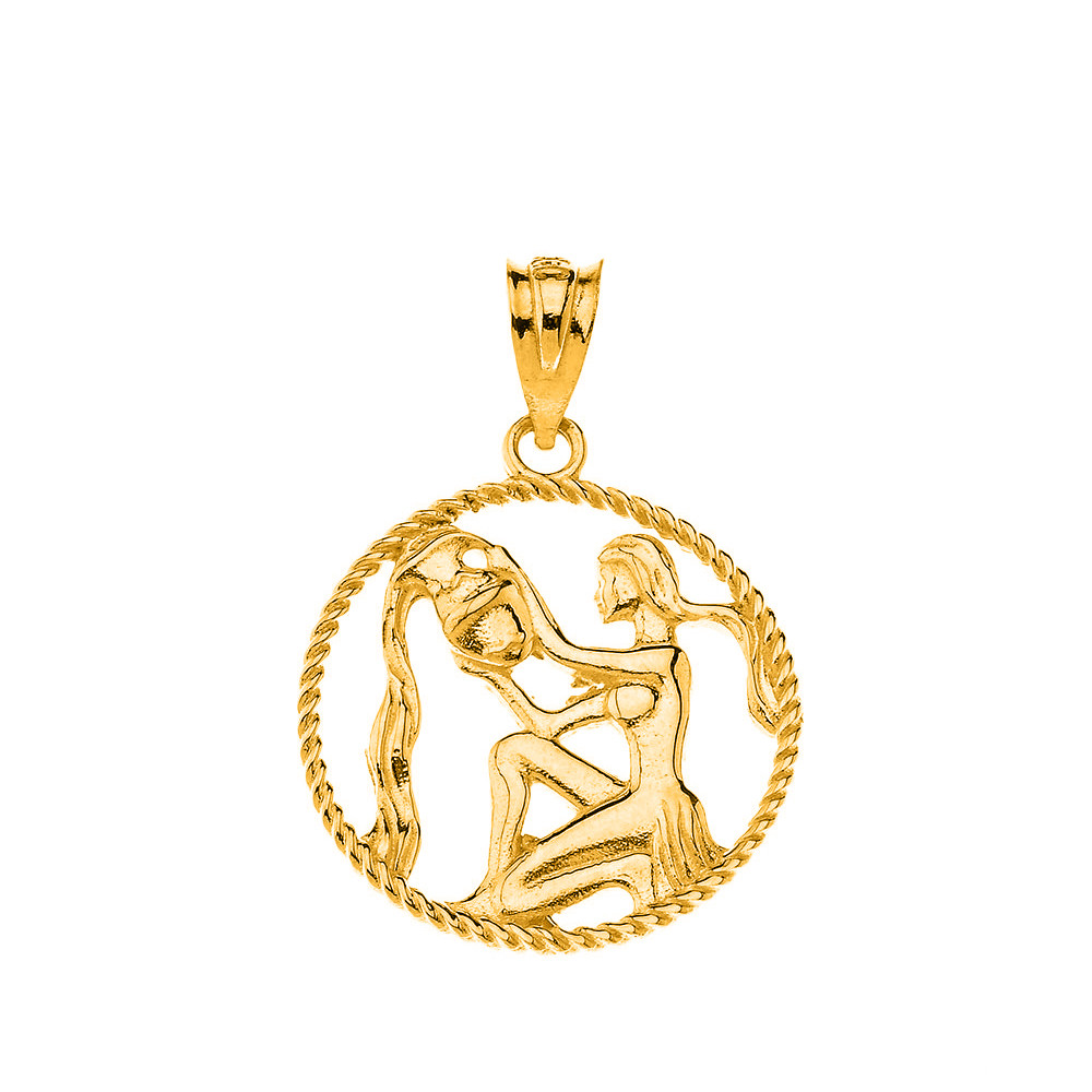 14K Polished Gold Olive Branches Necklace | Olive Branch Necklaces