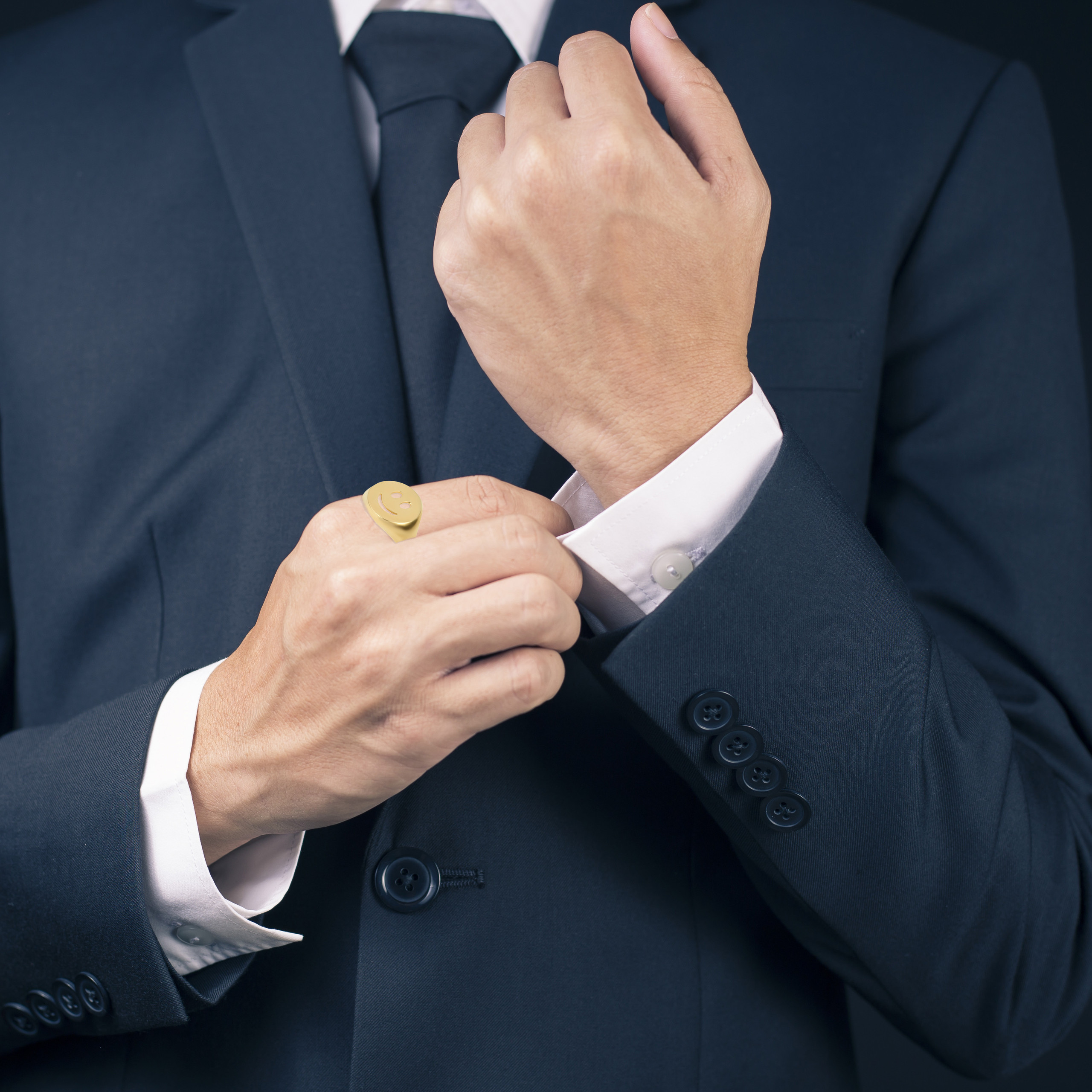 Gold Sun Face Signet Ring | Factory Direct Jewelry