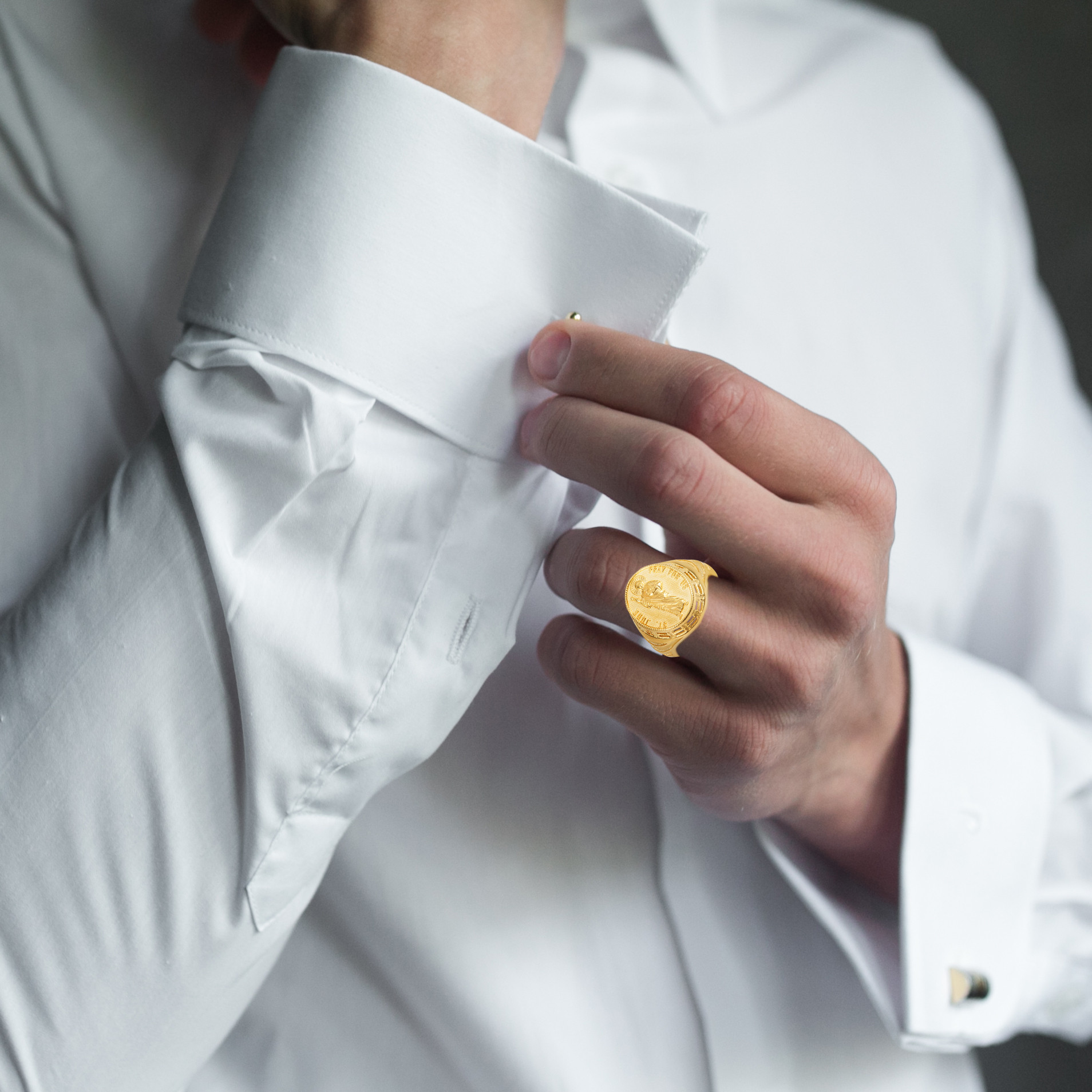 Gold Angel Hearts Ring | Angel Rings