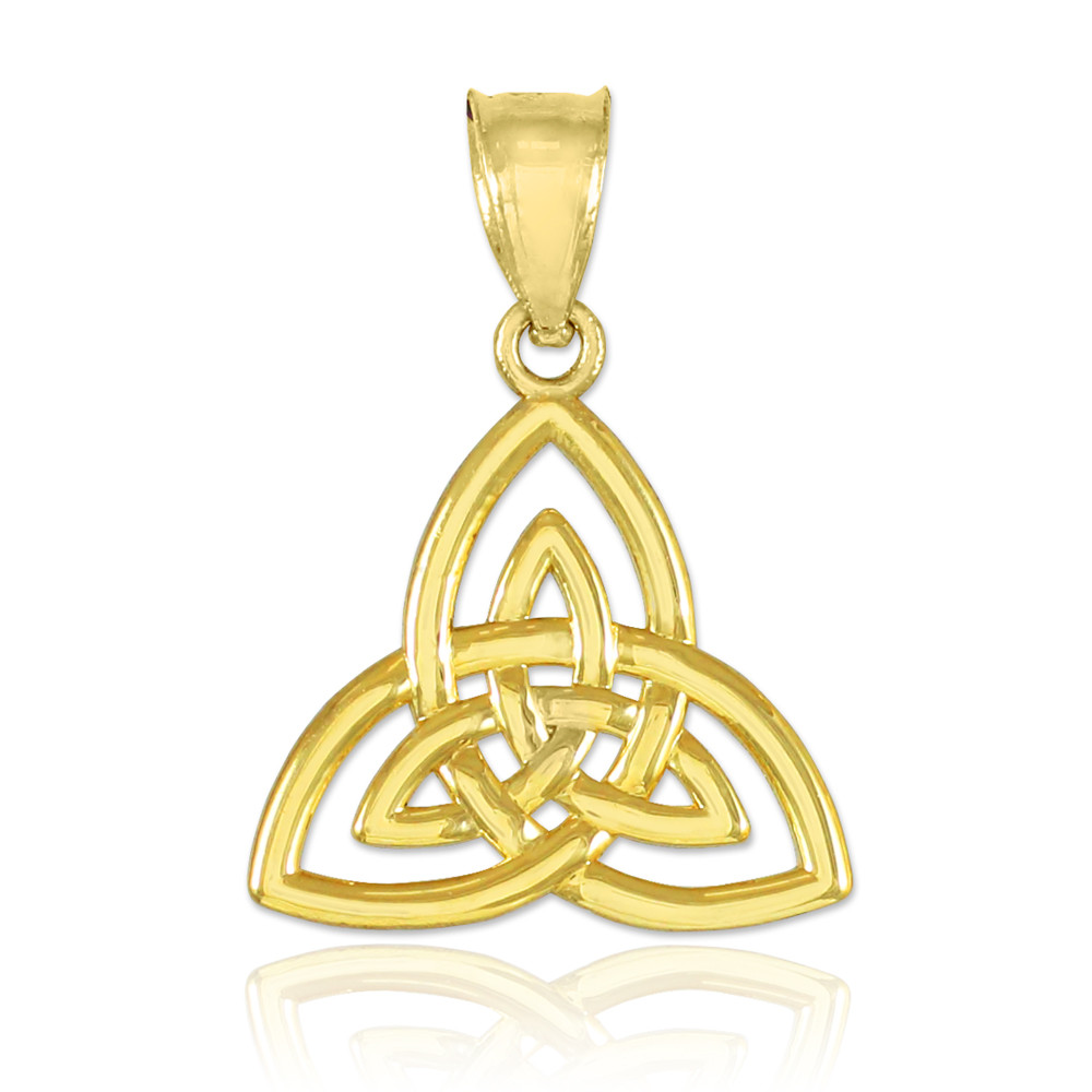 Round Gold Trinity Pendant