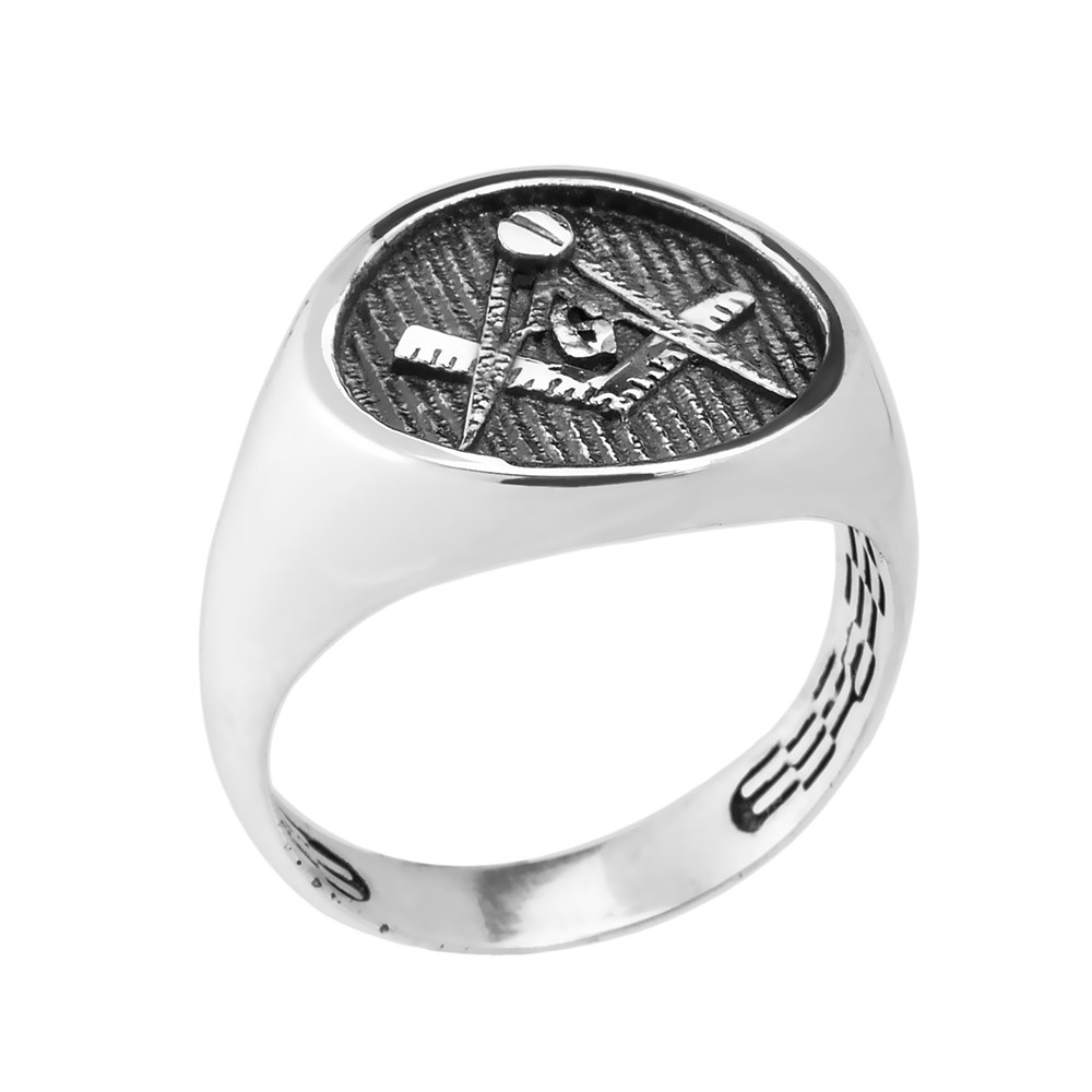 .925 Sterling Silver Nautical Compass Rose Rope Signet Ring | Factory ...