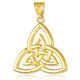 Round Gold Trinity Pendant