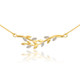 14K Gold Olive Branch Necklace with Diamonds | Olive Branch Necklaces