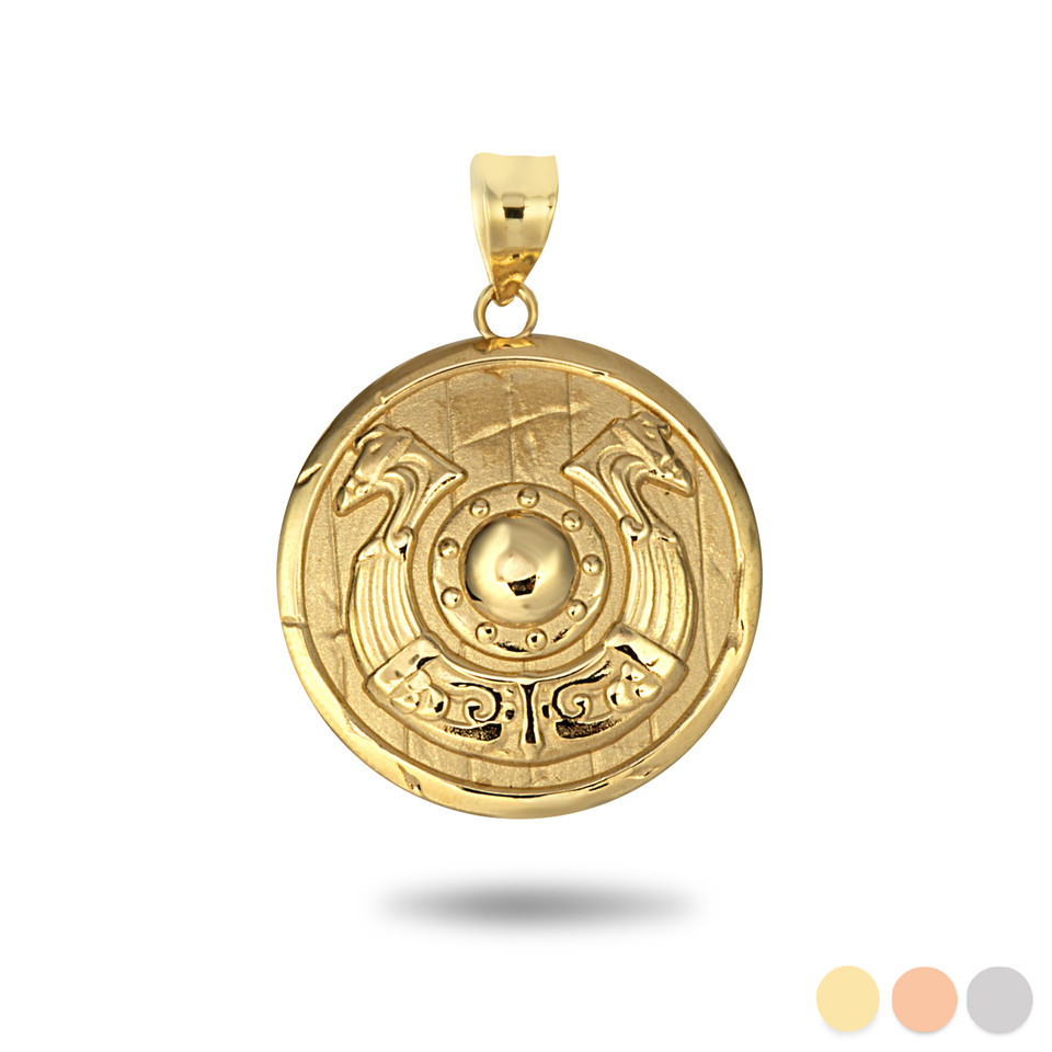 Gold Viking Battle Axe Norse Pendant Necklace | Factory Direct Jewelry