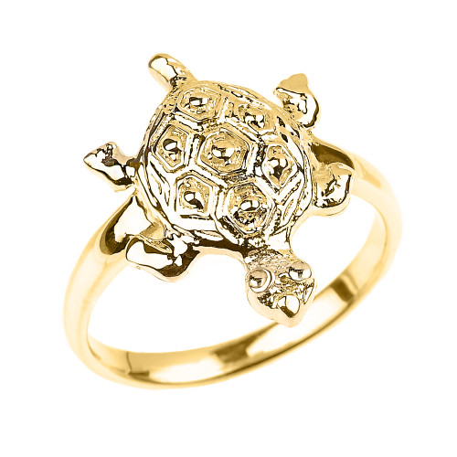 Solid Gold Turtle Ladies Ring | Factory Direct Jewelry
